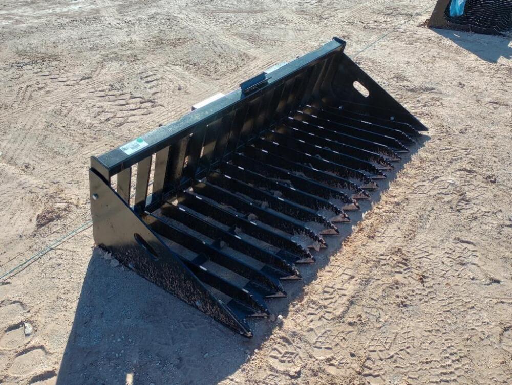 Unused KC High Side Skeleton Bucket (Skid Steer Attachment)