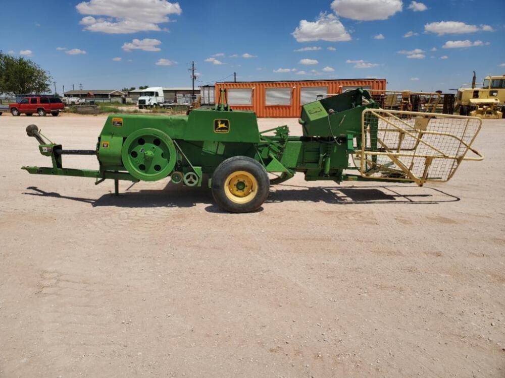 John Deere 348 Small Square Bale Baler with Kicker.